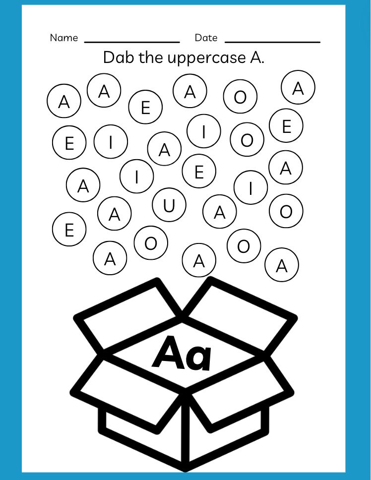 Preschool Alphabet Workbook - Etsy