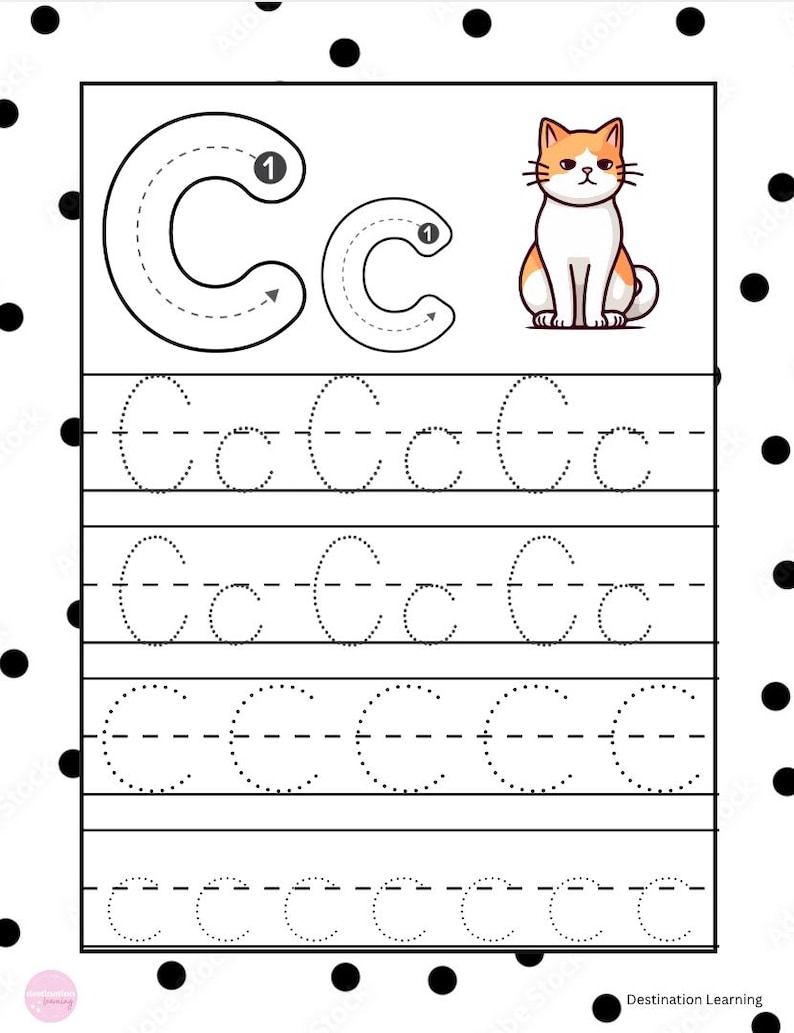 ABC Tracing Book - Etsy