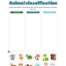 Animal Classification Worksheets - Etsy