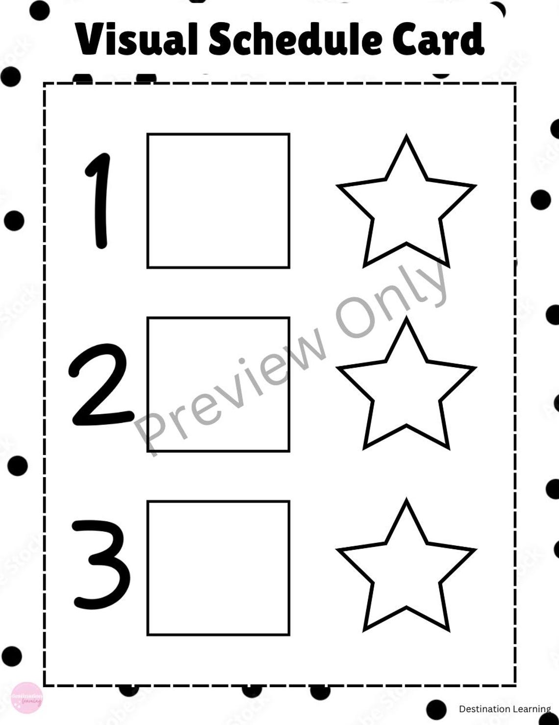 Editable Visual Schedule Task Cards - Etsy