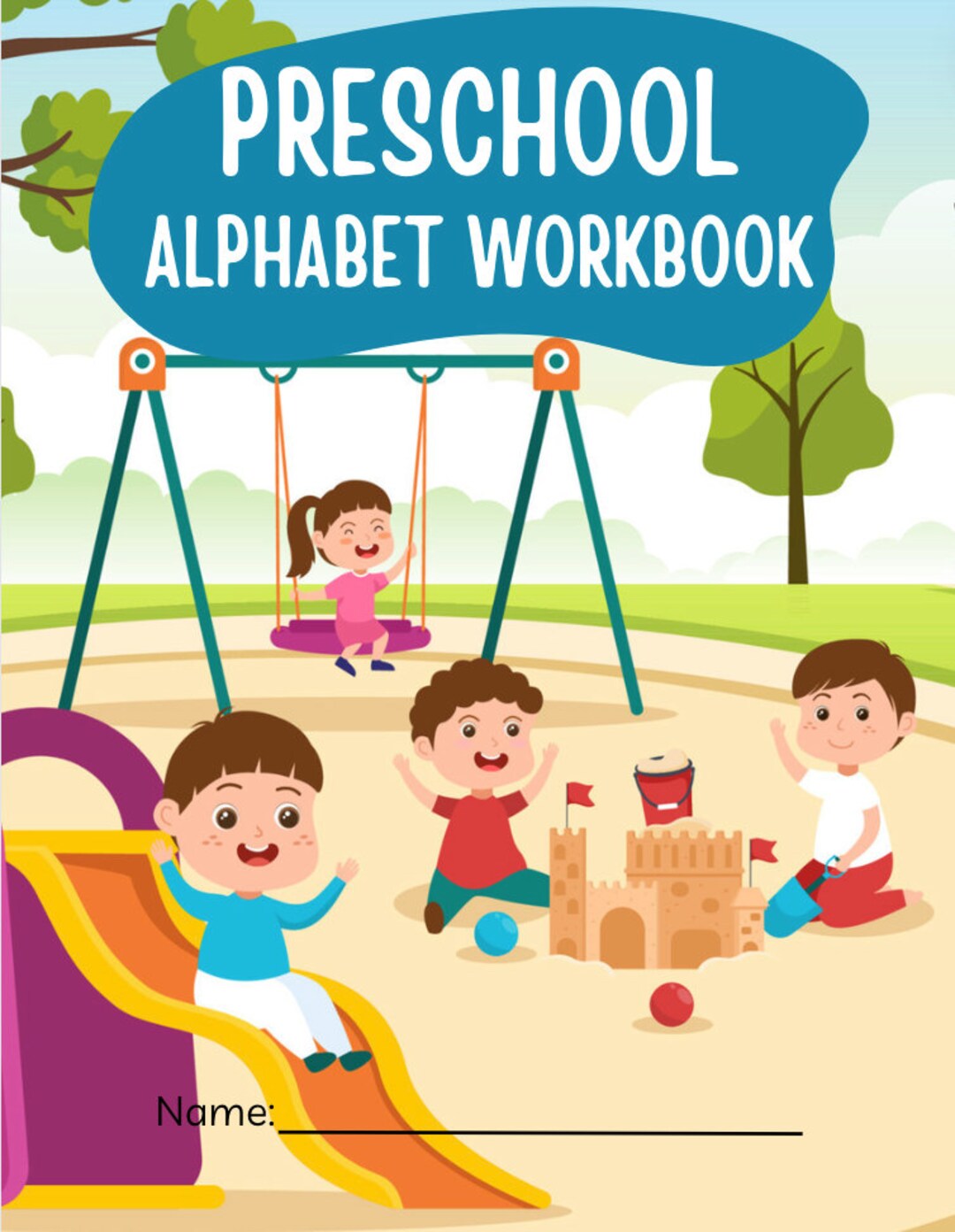 Preschool Alphabet Workbook - Etsy