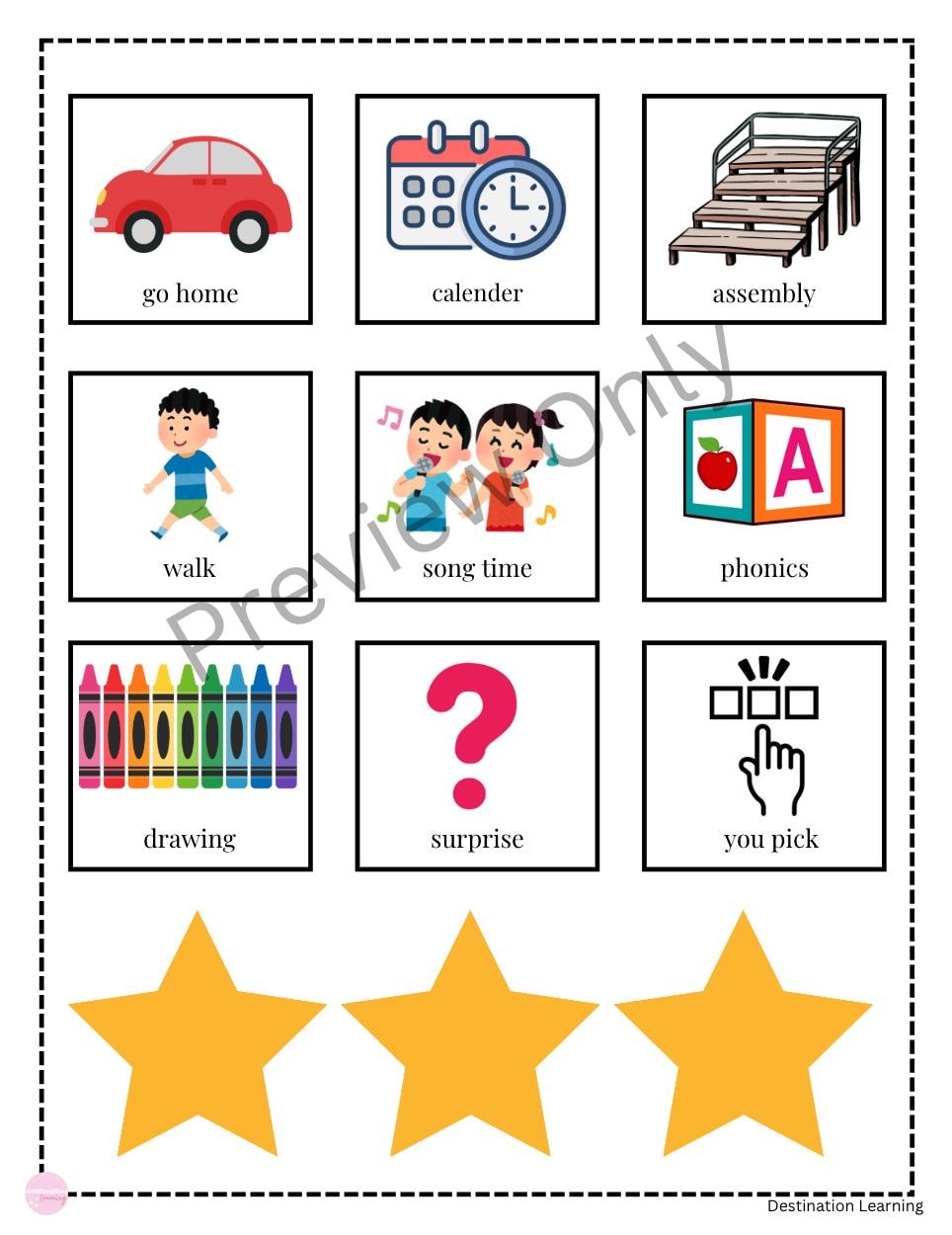 Editable Visual Schedule Task Cards - Etsy