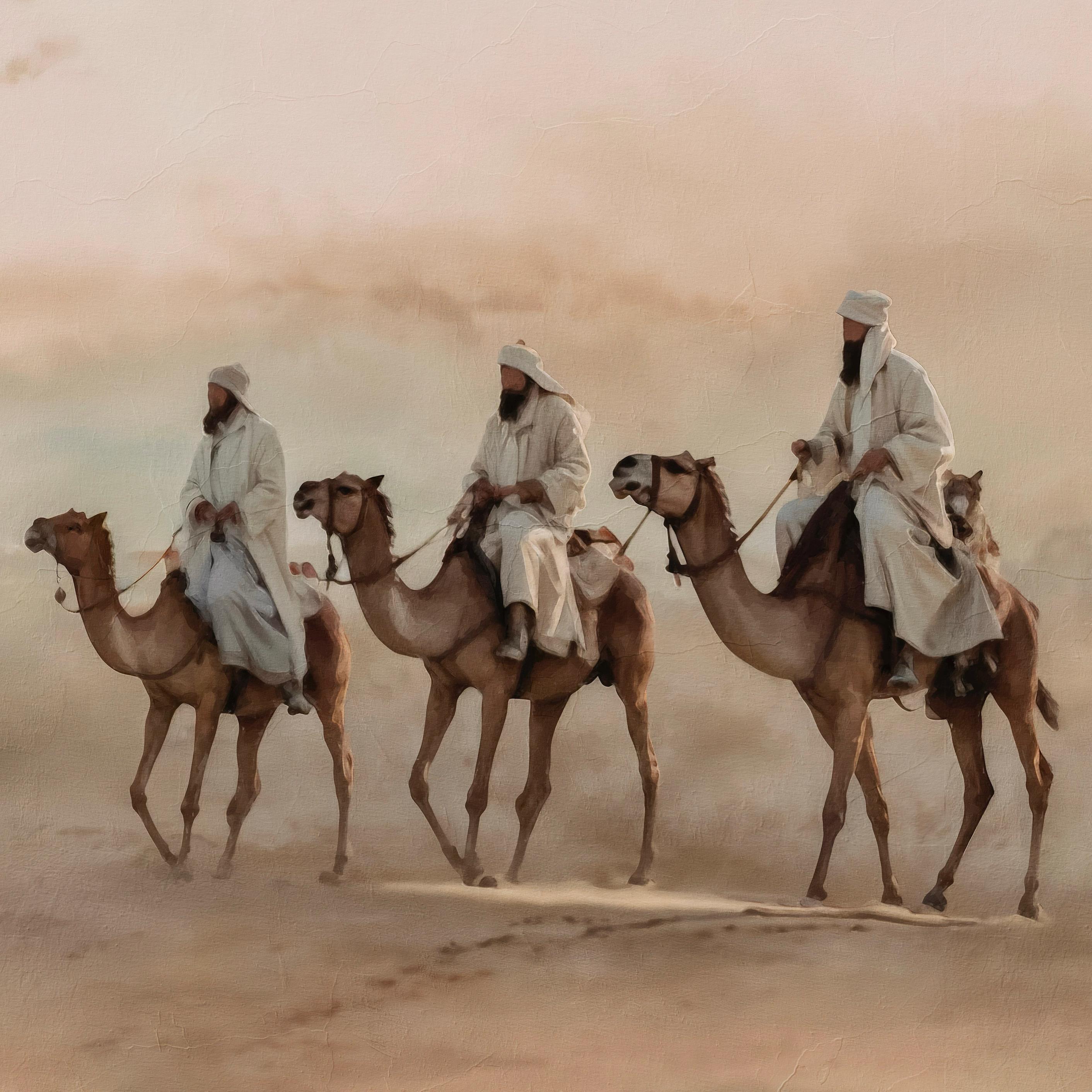 Wise Men - Modern Christian Art Print Poster Abstract Wall Art Home ...