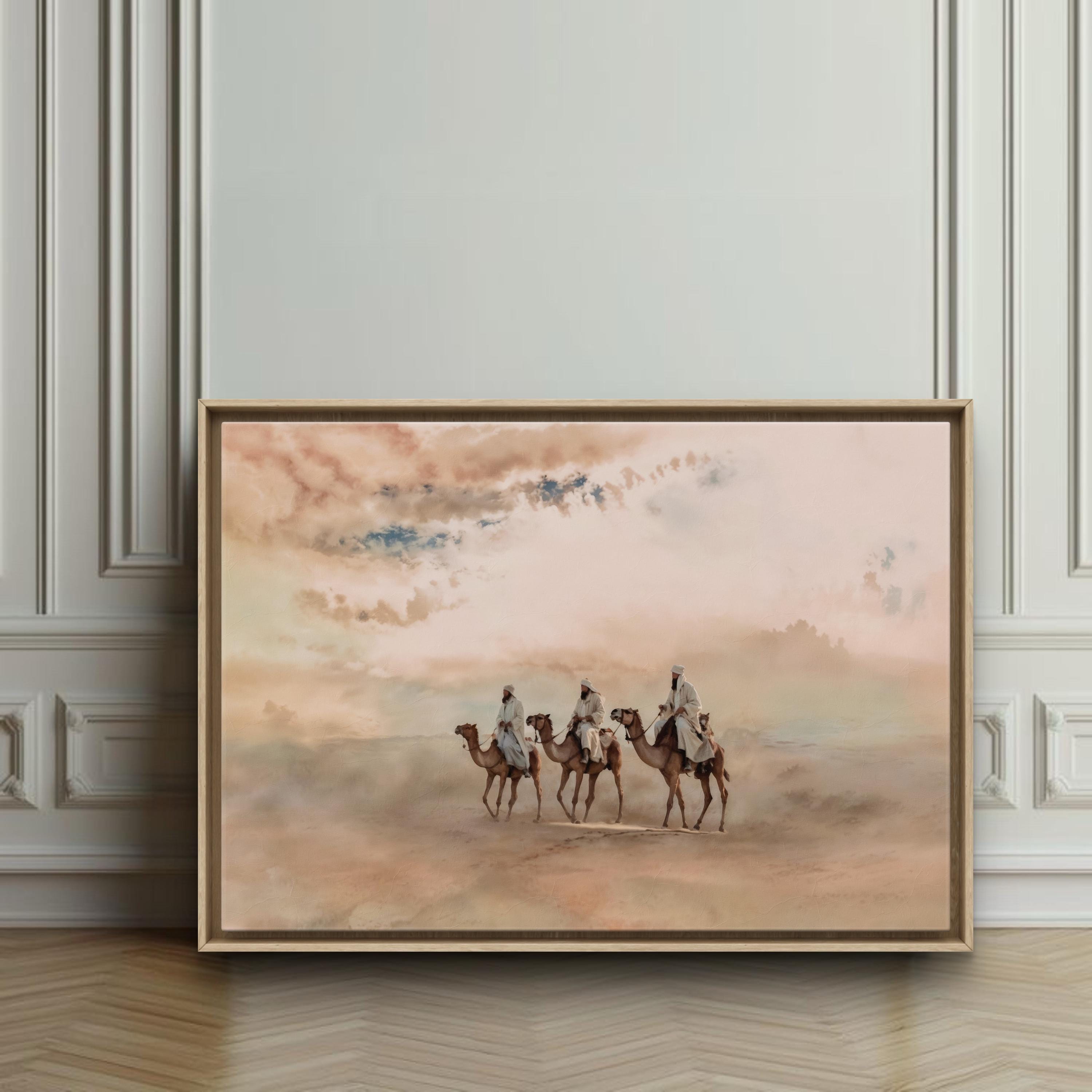 Wise Men - Modern Christian Art Print Poster Abstract Wall Art Home ...