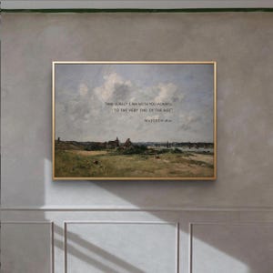 Matthew 28:20 Modern Christian Art Bible Verse Print Poster, Vintage ...