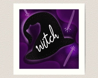 Witch Spiky Hat, Black Beautiful Hat, AI Art, Digital Download - Etsy