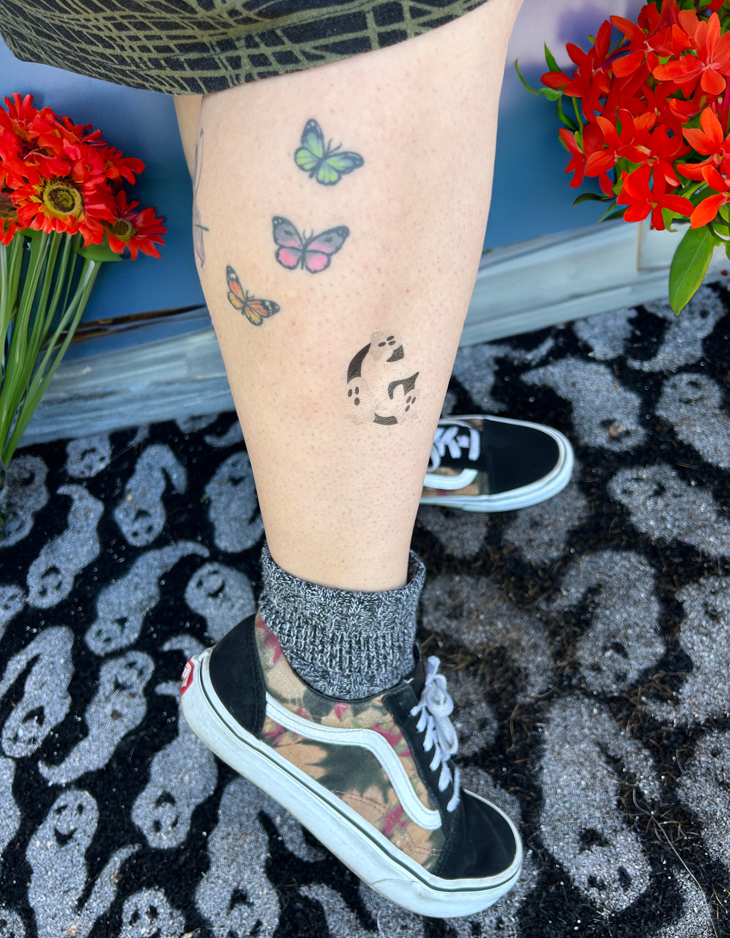 Spooky Ghost Temporary Tattoo - Etsy
