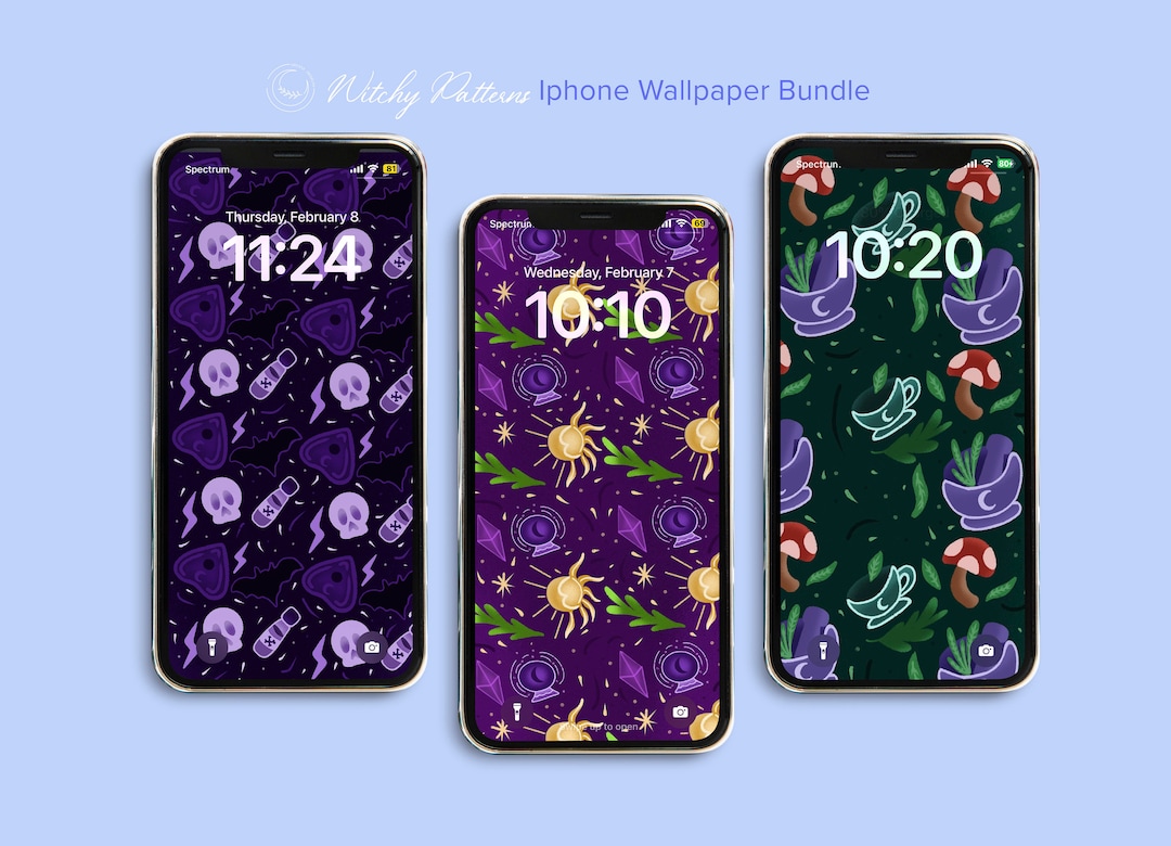Witchy Patterns iPhone Wallpaper Bundle - Etsy