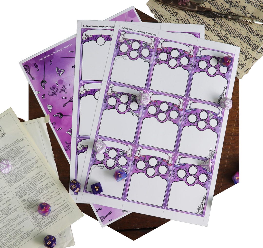 Bard Spell Cards: Dnd 5e, Lute & Lyre Art - Etsy UK