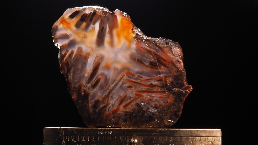 Rough Turkish Pseudomorph Stick Agate Slab Rare Gemstone Slice for ...