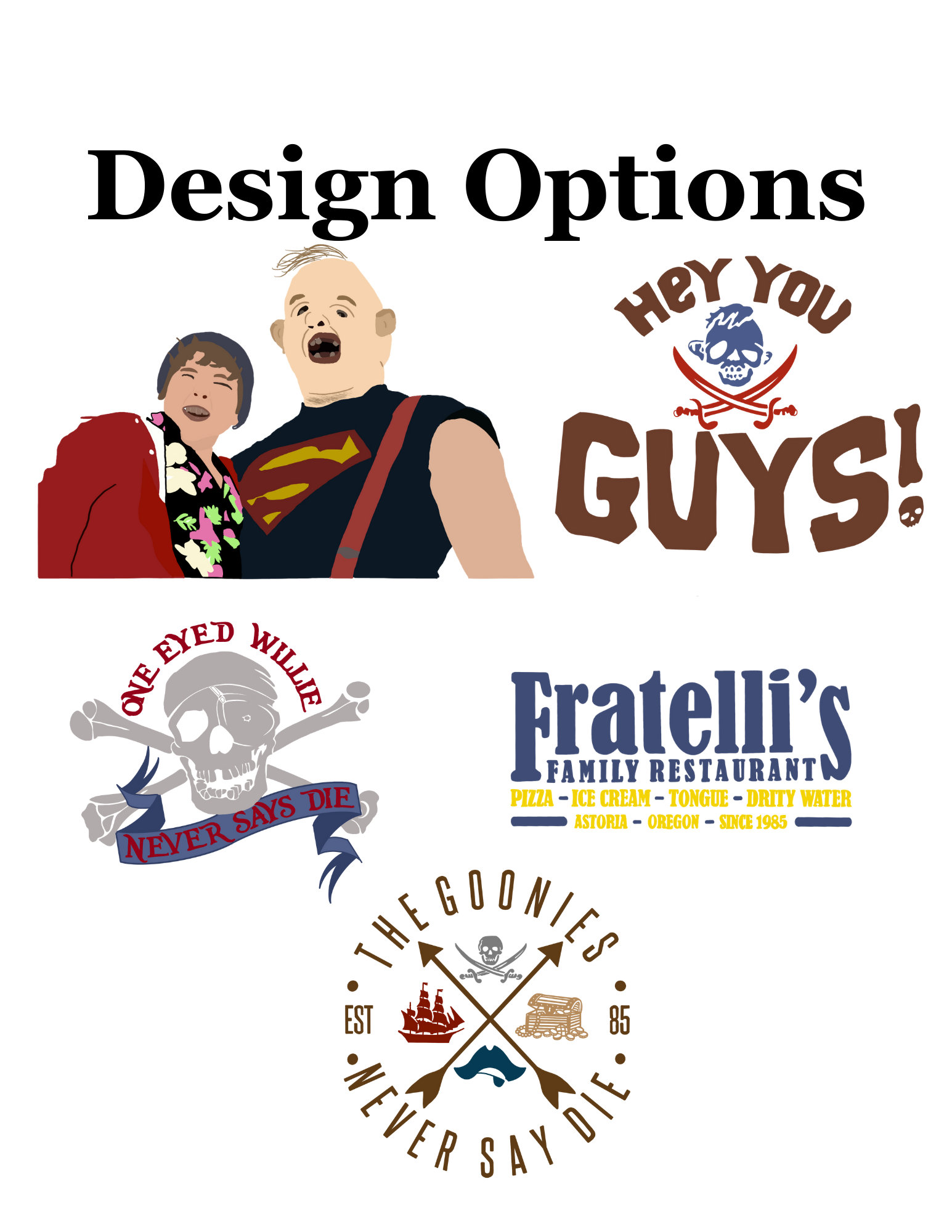 The Goonies-themed Mug front and Back Data, Chunk, Sloth, Fratellis - Etsy