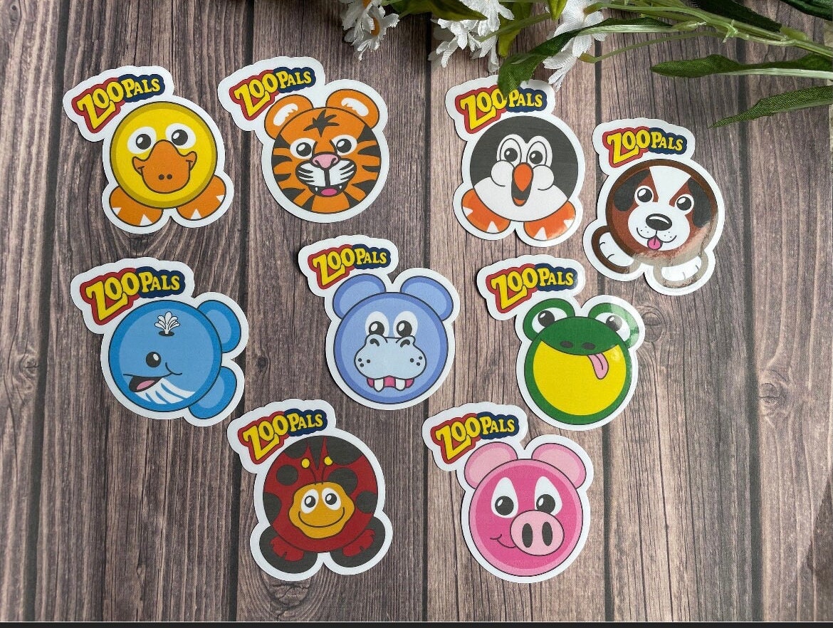 Zoopals-themed 2000s Nostalgic Waterproof Sticker/magnet - Etsy