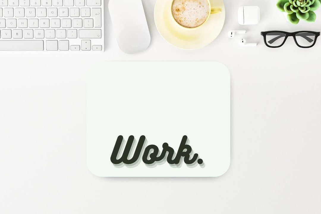 Sage Green Work Mouse Pad, Minimalist Desk Setup, Desk Accessories ...