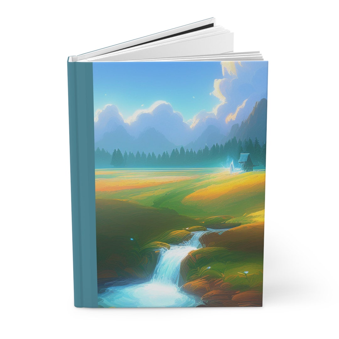 Peaceful Scenary Notebook, 150 Lined Page Hardbound Journal, Great for ...