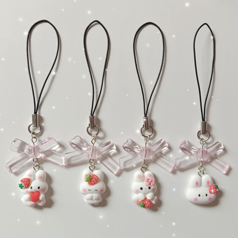 Rabbit Phone Charm - Etsy