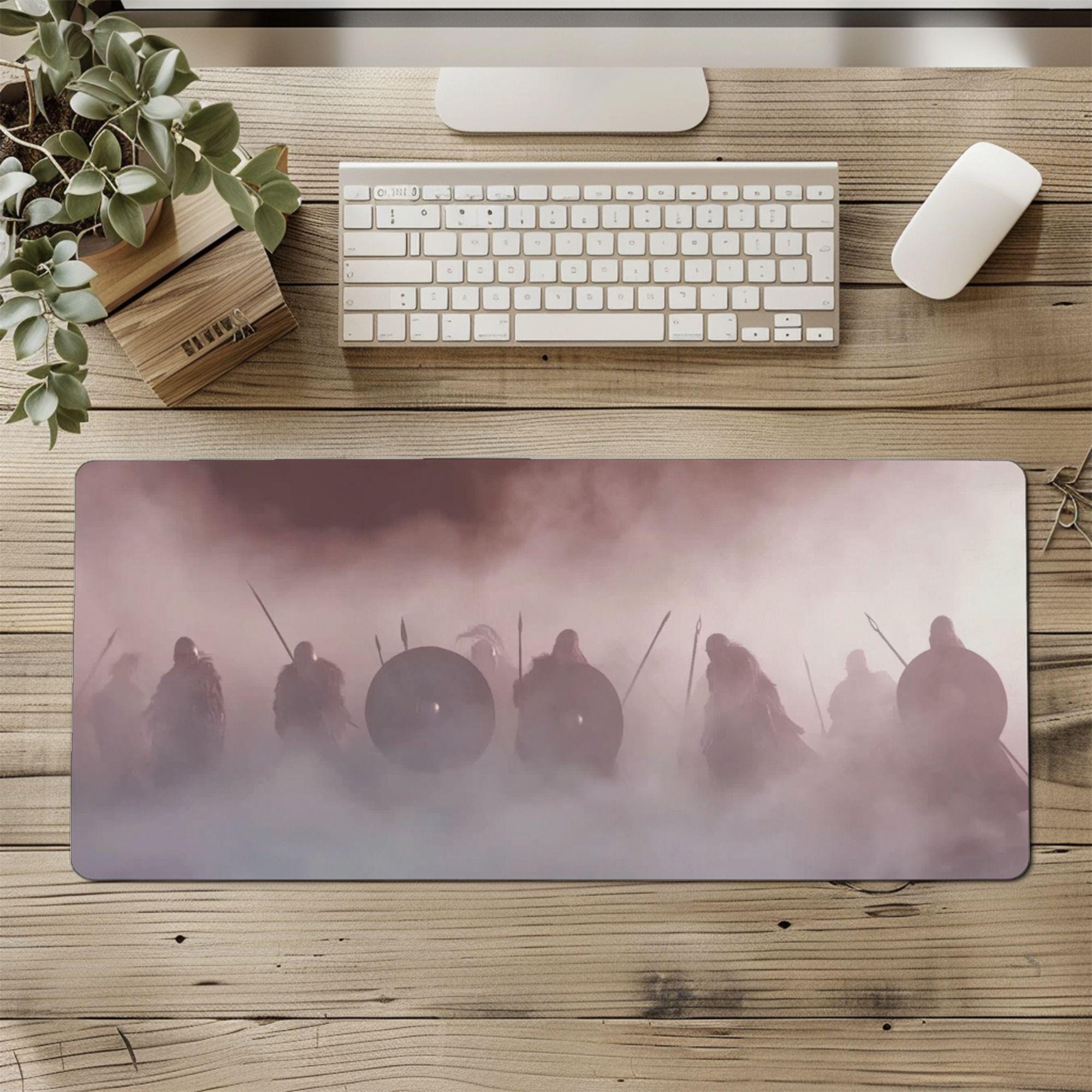Viking Themed Desk Mat, Norse Desk Pad, Viking Army Extra Large Mouse ...