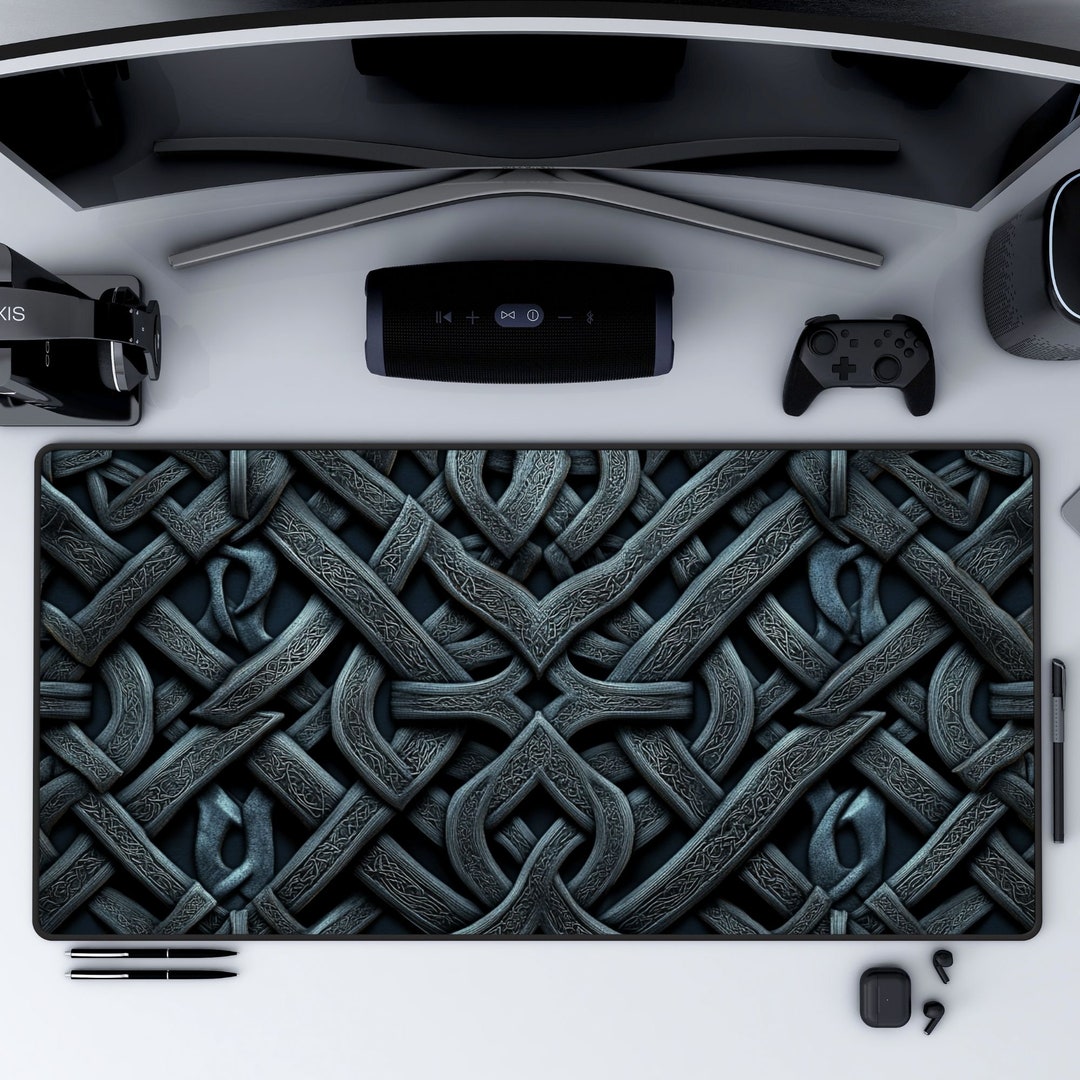Viking Art Gaming Desk Mat and Mousepads, Large Mouse Pad, Playmat TCG ...