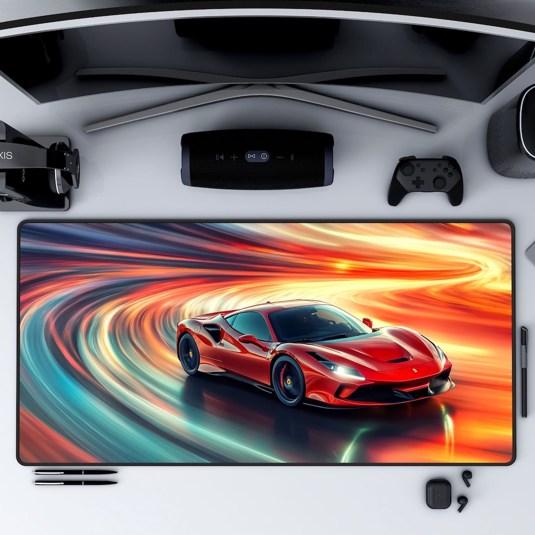 Racing Desk Mat, Motorsport Desk Pad, Cars Mousepad , Race Car Desk ...