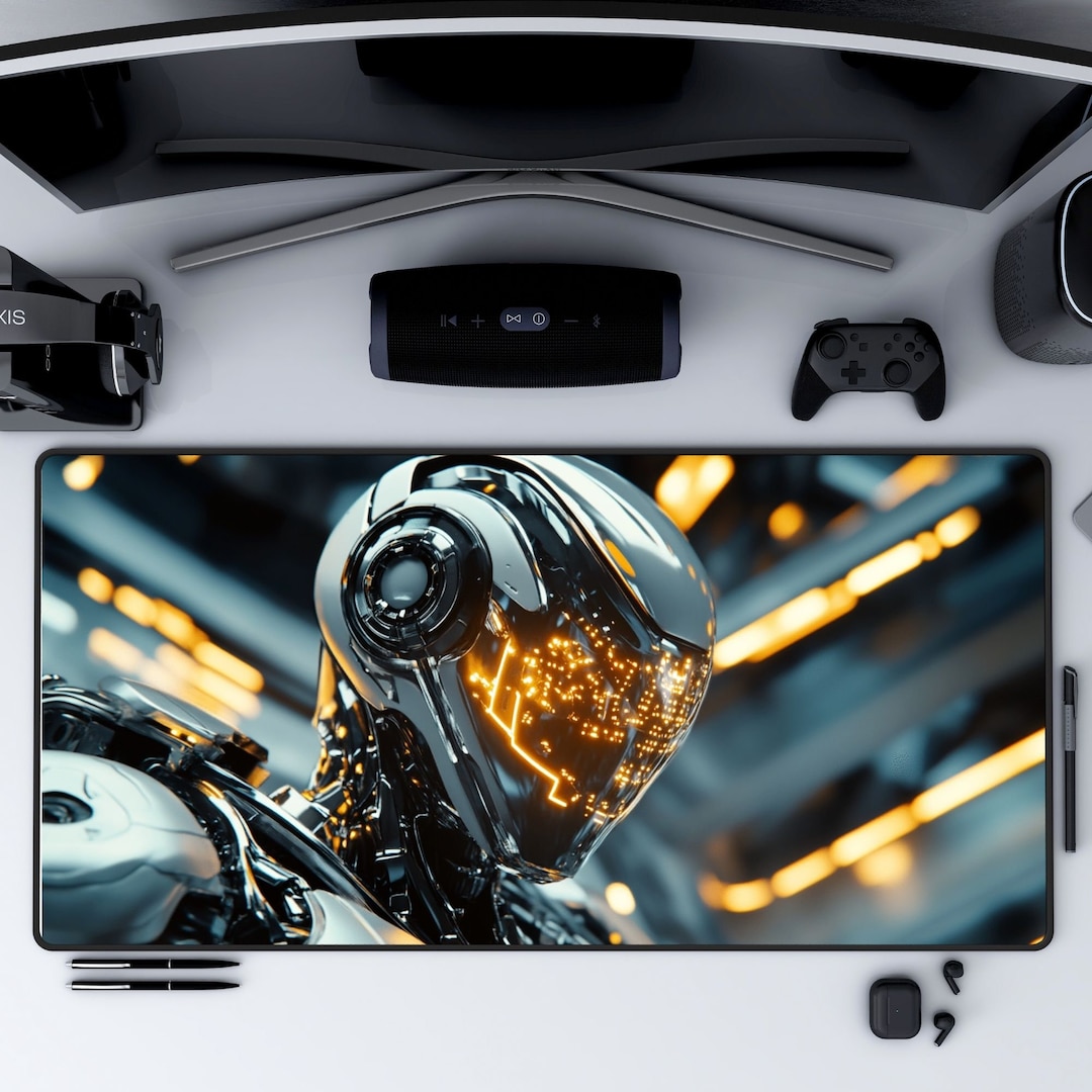 Science Fiction Space Station Desk Mat, Sci Fi Mouse Pad, Military Sci ...