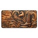 Western Art Desk Pad, Tooled Leather Look Inspired Computer PC Mat, Art ...