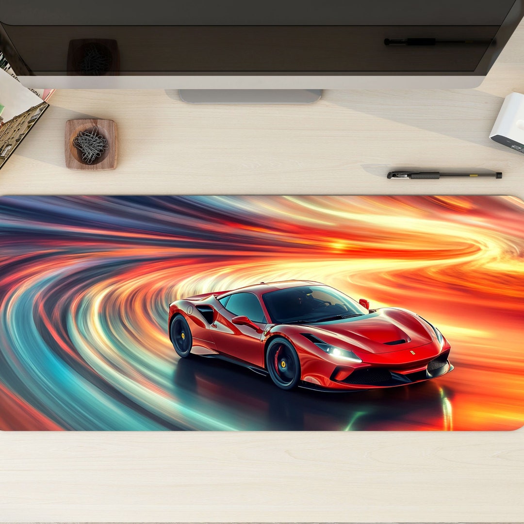 Racing Desk Mat, Motorsport Desk Pad, Cars Mousepad , Race Car Desk ...