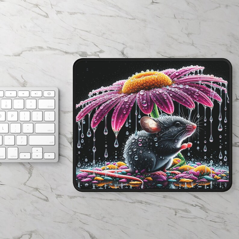 Whimsical Mouse Desk Pad, Cute Mouse Pad, Nature Inspired Extra Long ...