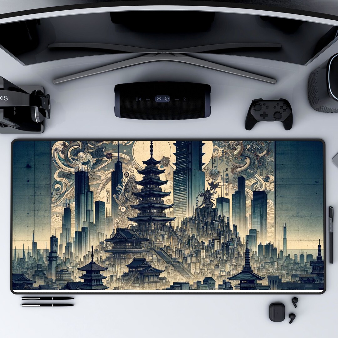 Anime Gaming Desk Pad, Japanese Anime Desk Mat, Japanese XL Mousepad ...
