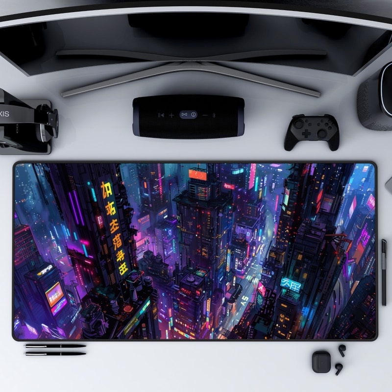 Cyberpunk Xl Mousepad - Etsy