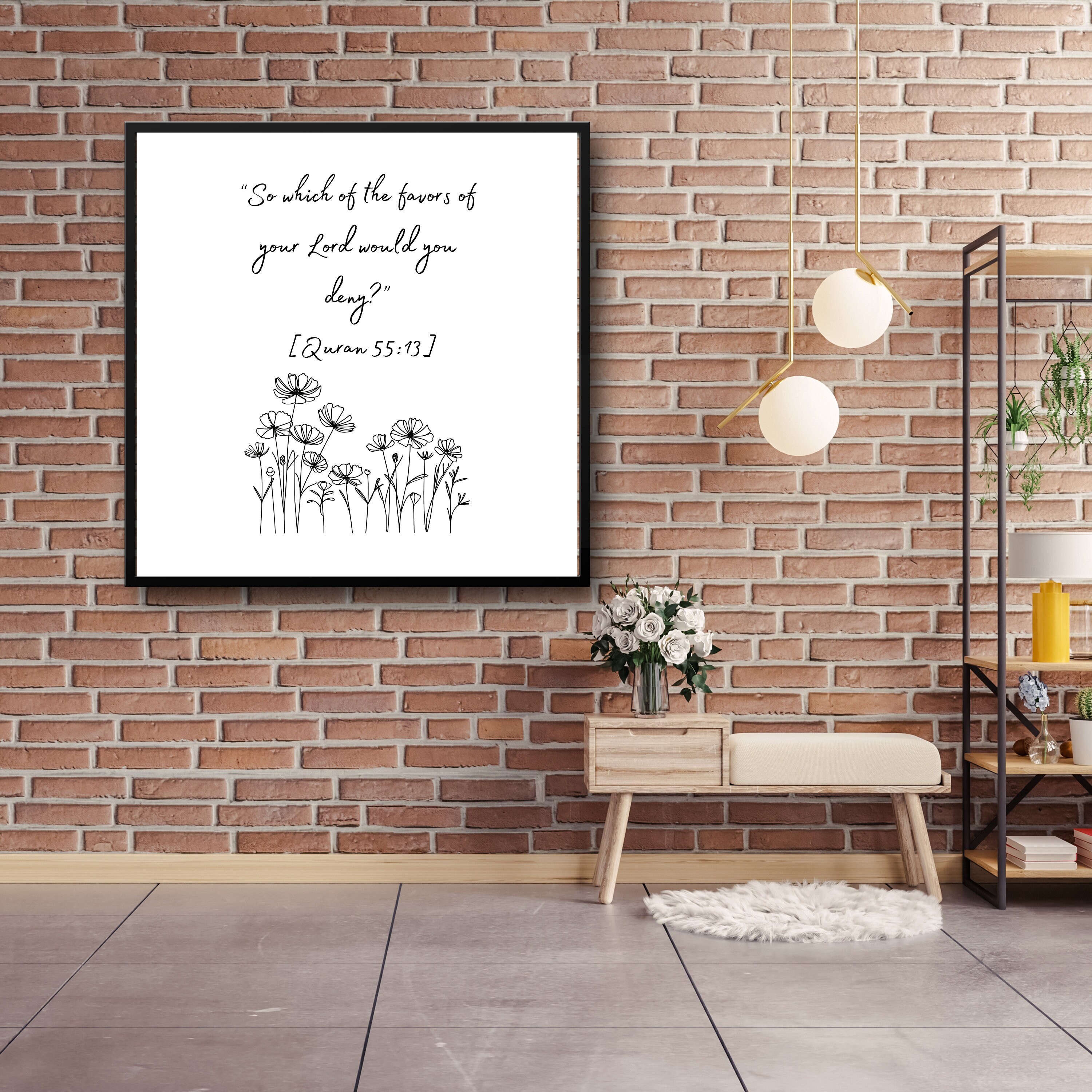 Islamic Verses, Modern Islamic Art, Minimalist Islamic Art, Simple ...