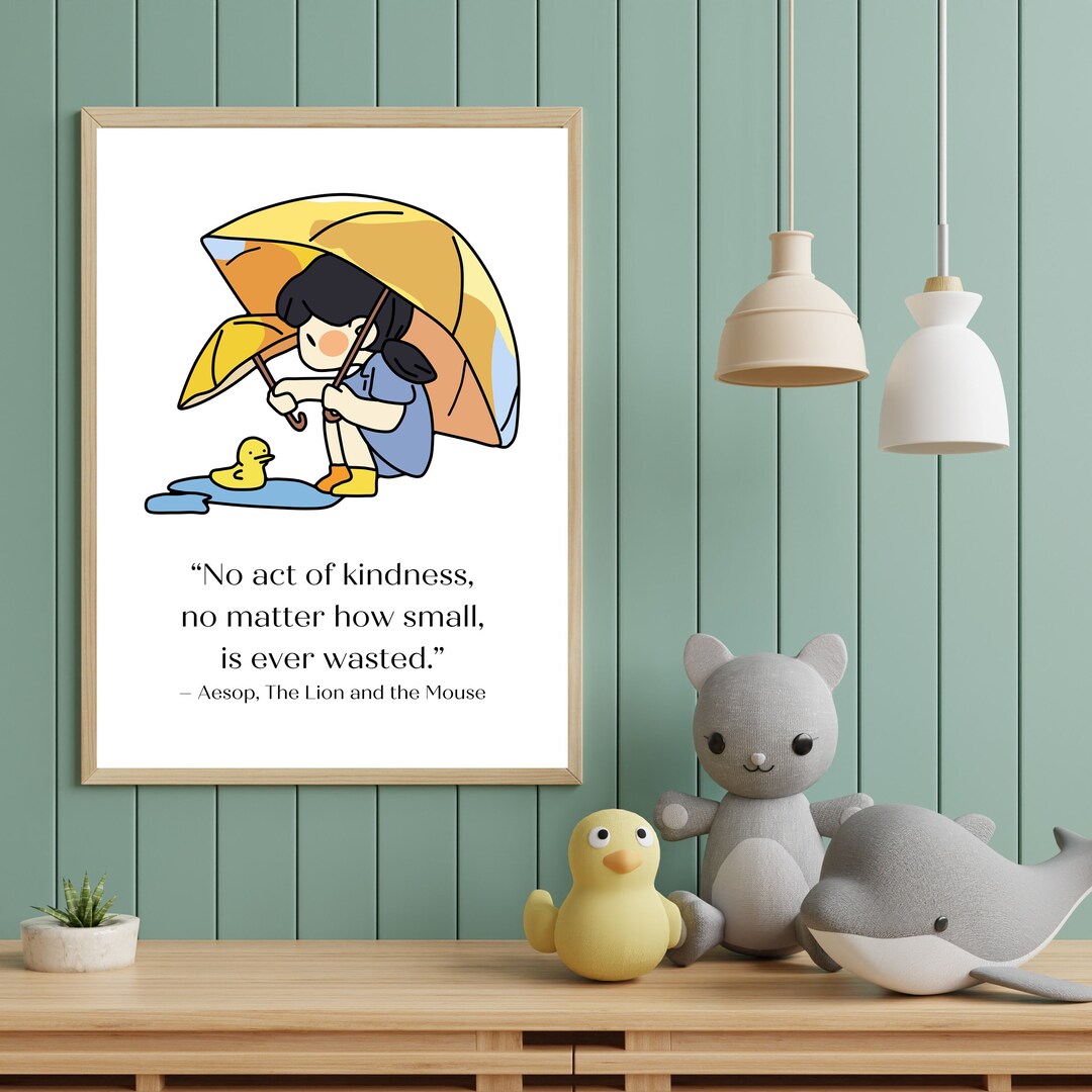 Aesop Quote Print: Kindness Fable Art (digital Download) - Etsy