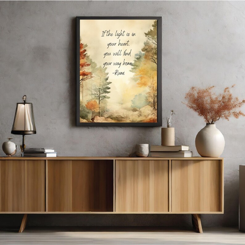Rumi Quote Art Print: Inspirational Sufi Poetry (digital Download) - Etsy