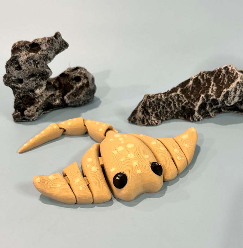 Cute and Tiny Stingray-articulating-sensory-flexi Toy - Etsy