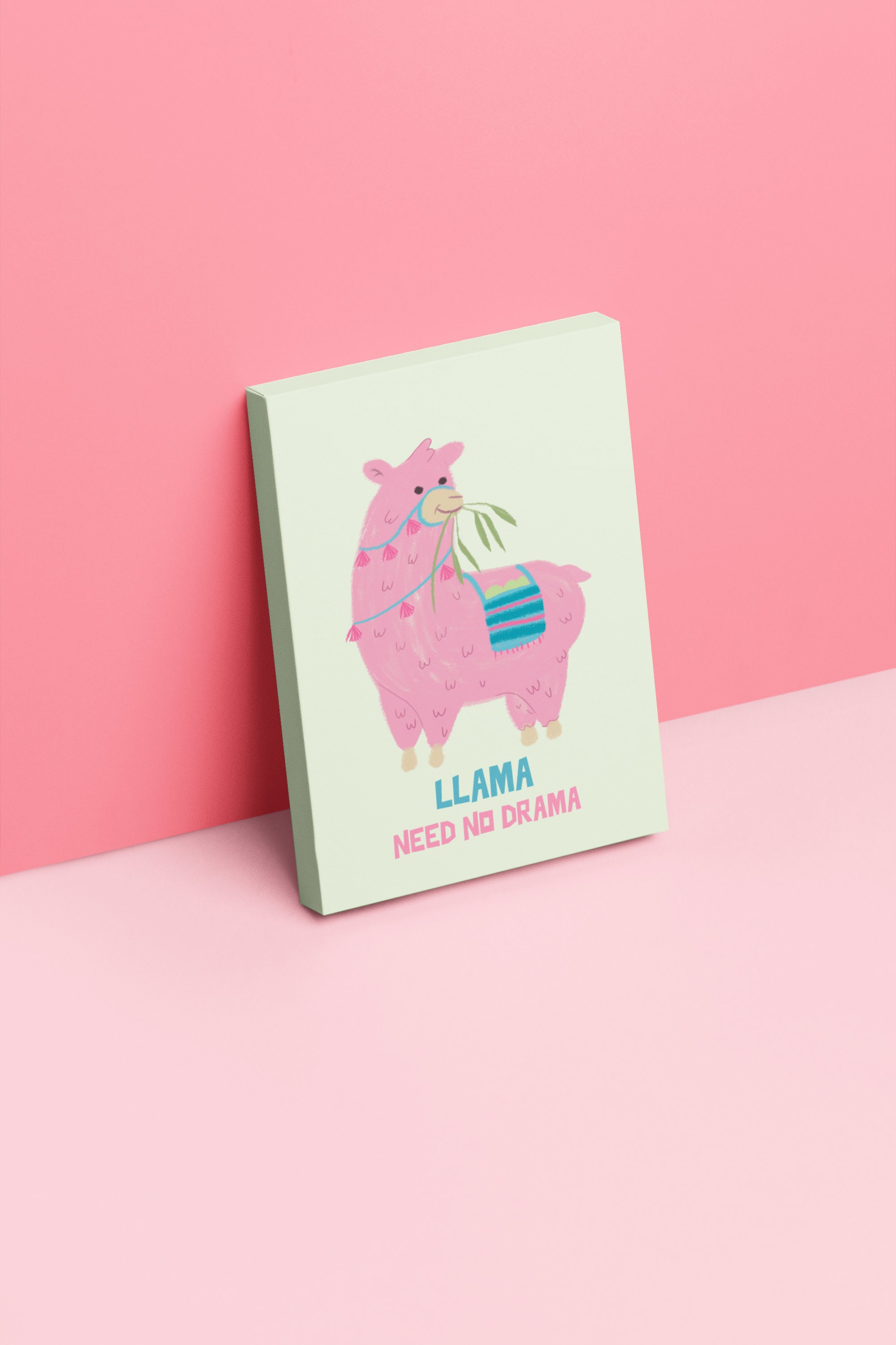 Llama Need No Drama | Digital Download | Llama Prints | Nursery ...