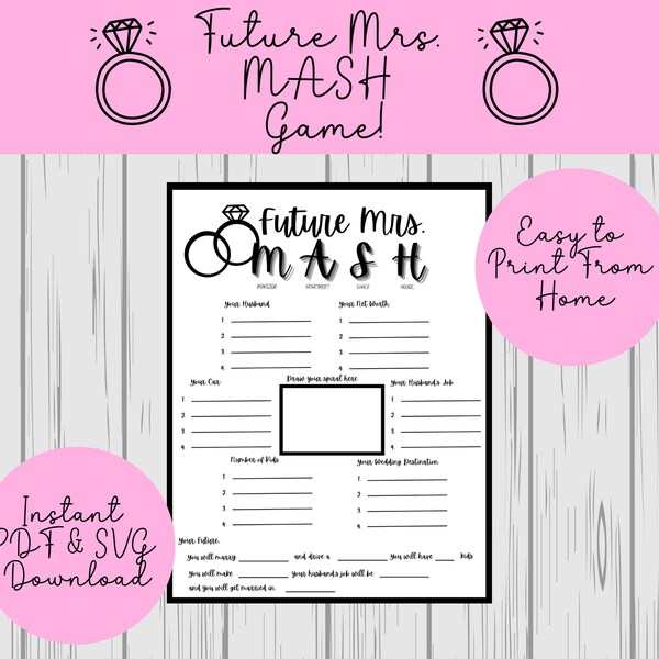Mash Game - Etsy