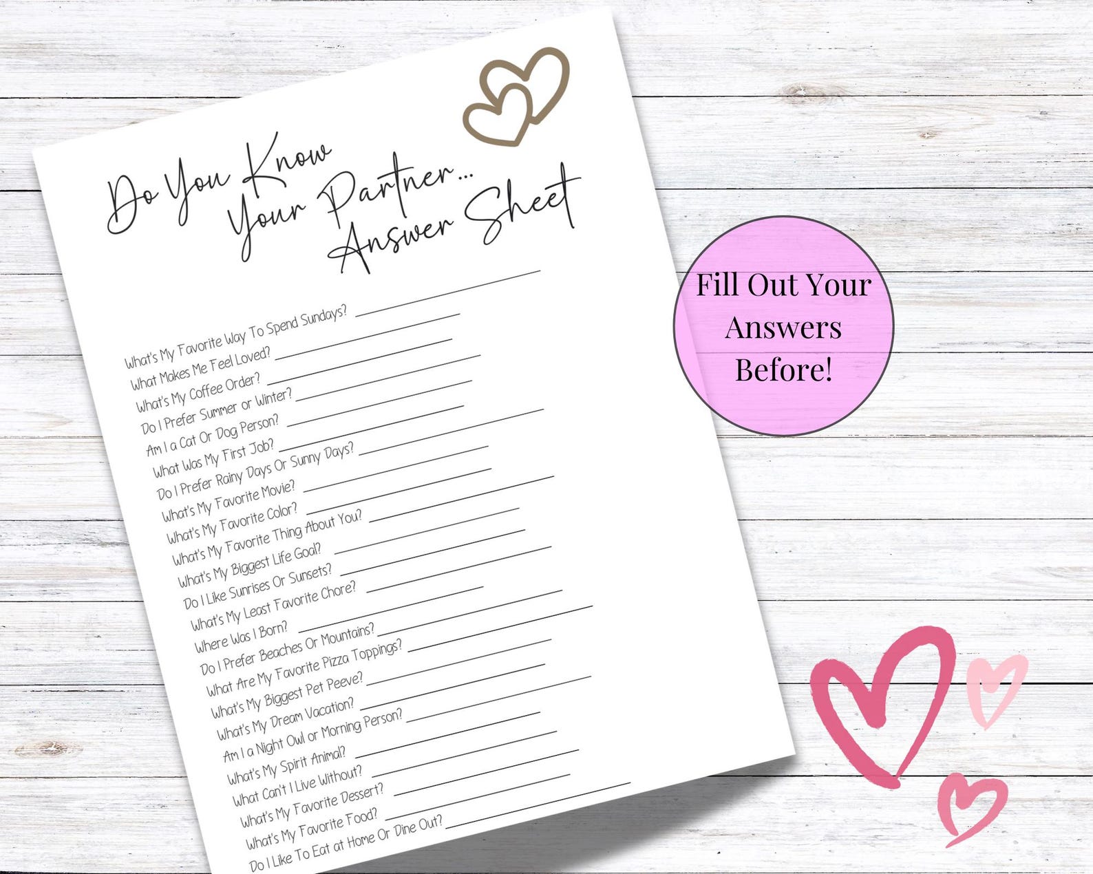 Date Night Bingo, How Well Do You Know Your Partner Bingo Perfect for ...