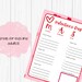 Valentines Day MASH Game PDF Printable: Fun for All Ages This Valentine ...