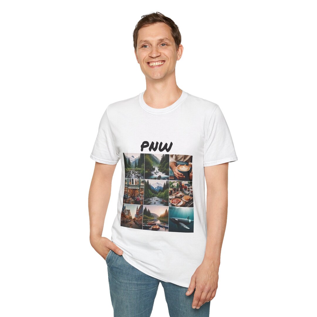 PNW Pacific Northwest Beautiful Scenery Unisex Softstyle T-shirt ...