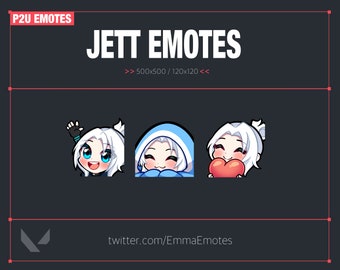 Jett Plead VALORANT Emote for Twitch, Youtube, Discord - Etsy