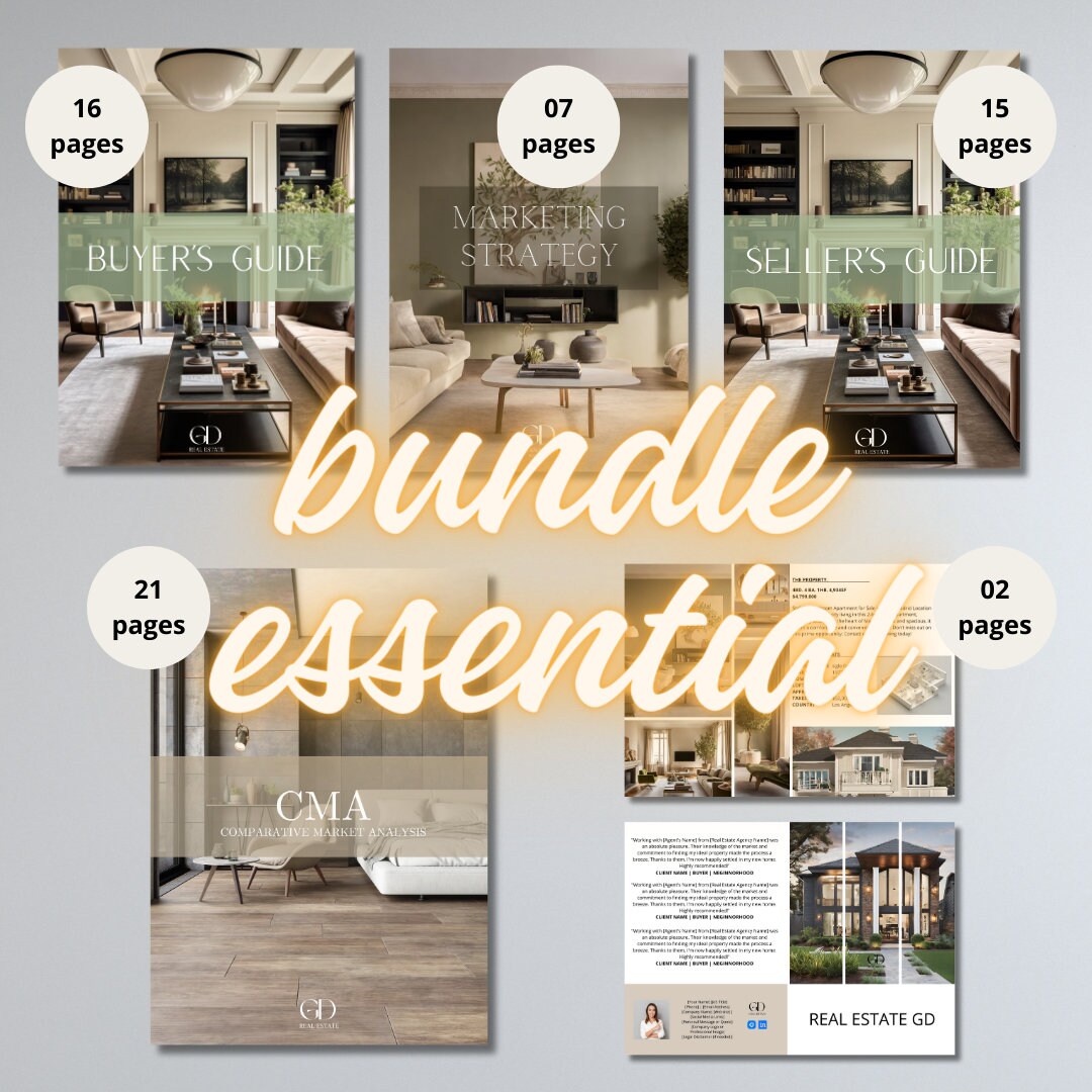 Real Estate Bundle Essential CMA Marketing Strategy Buyer's Guide ...