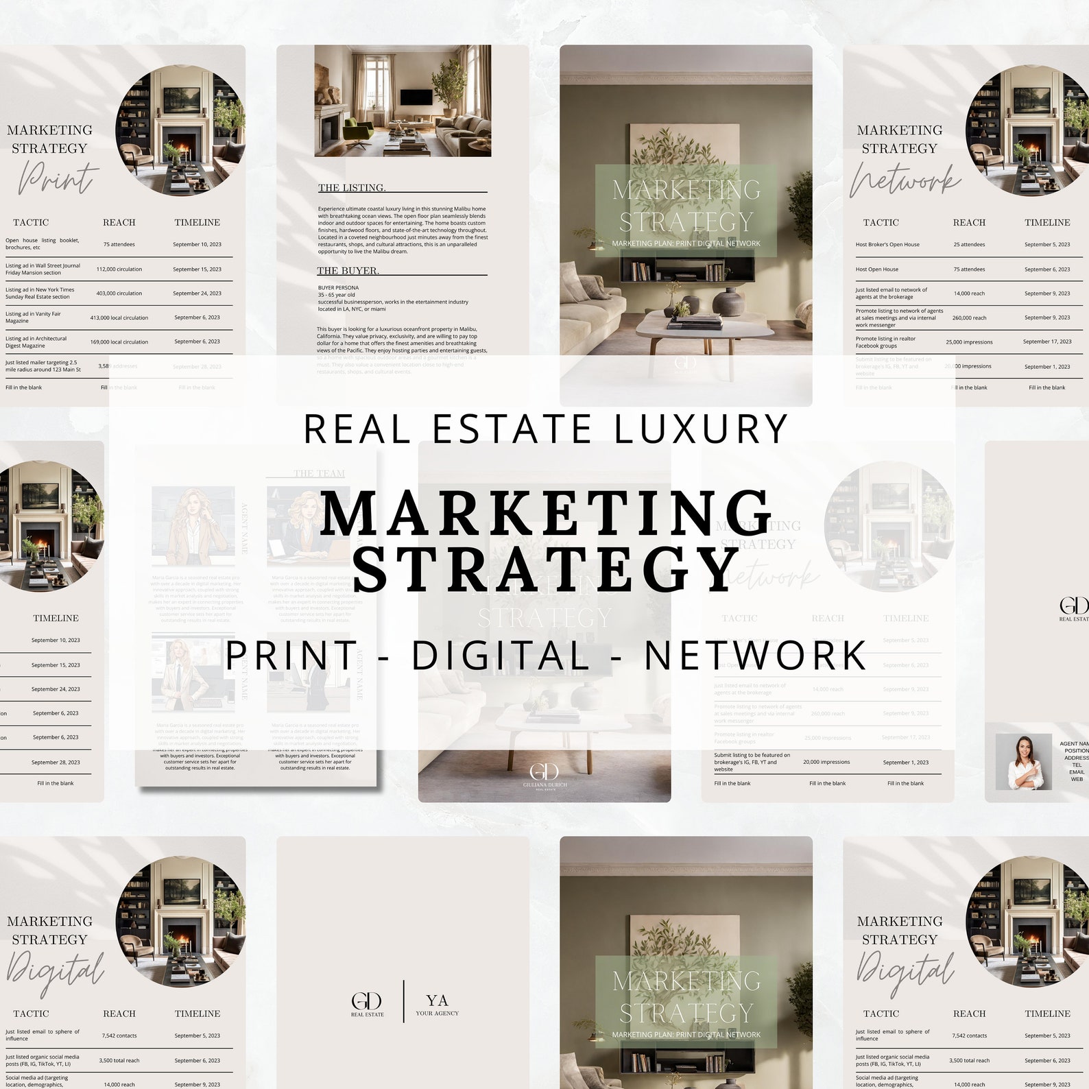 Real Estate Marketing Plan Book Marketing Plan for Real Estate Booklet ...