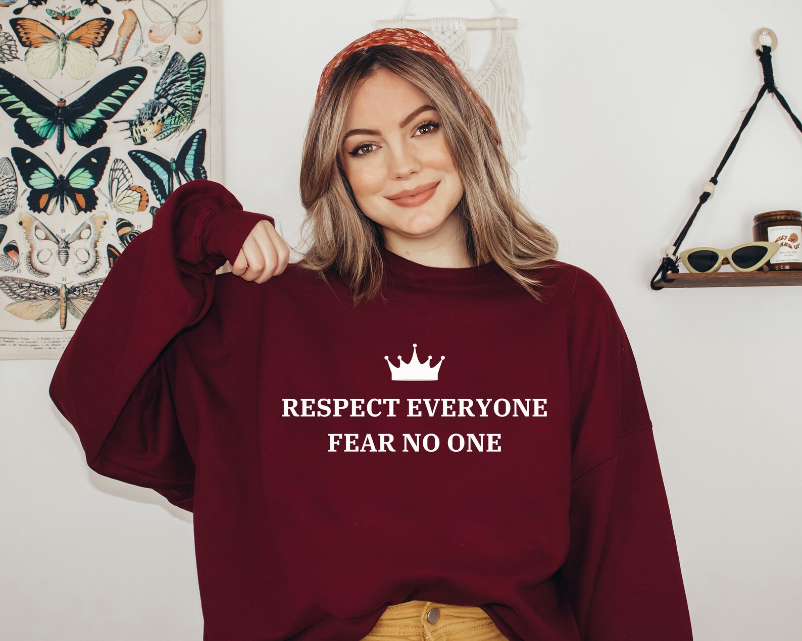 Respect Everyone Sweatshirt, Fear No One, Respect Shirt,motivational ...