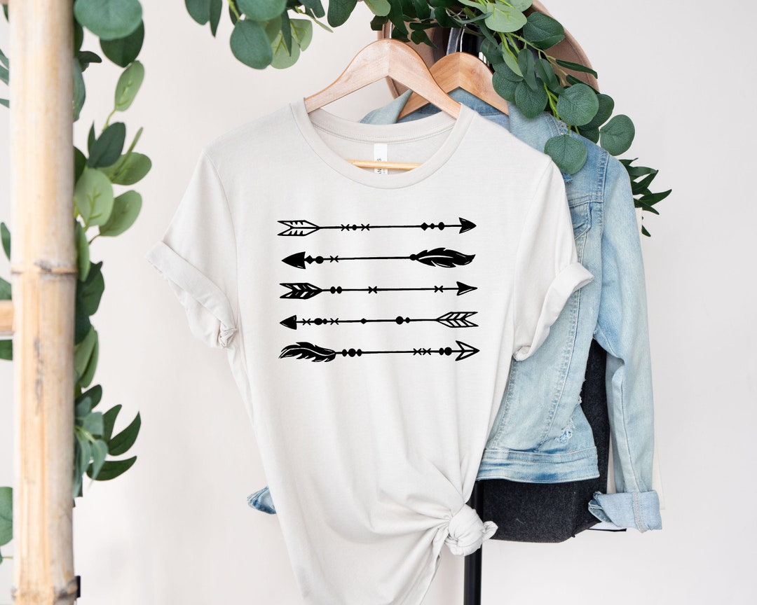 Boho Western Arrows Shirt, Wild West Tee, Outdoor Lover, Women's ...