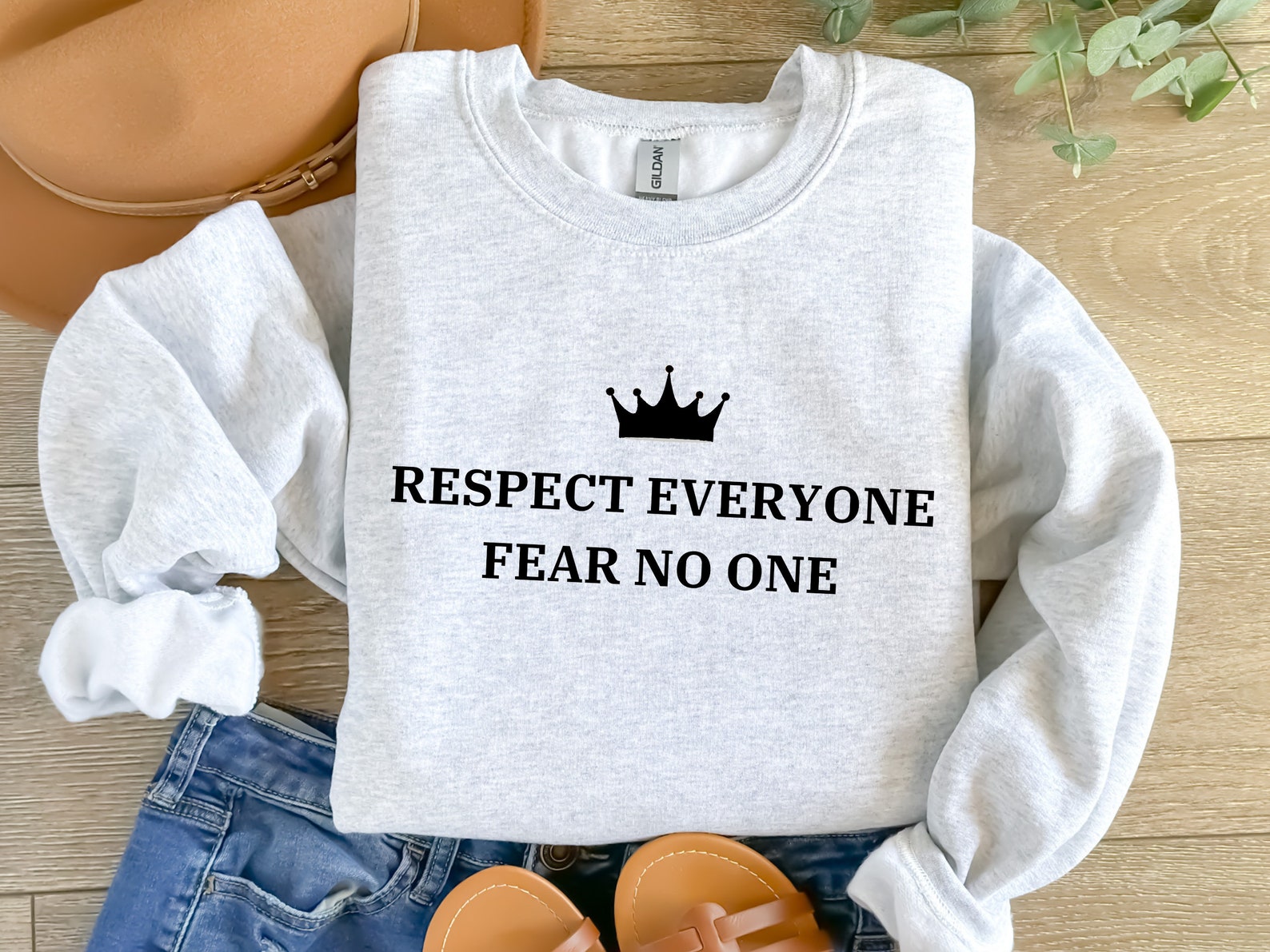 Respect Everyone Sweatshirt, Fear No One, Respect Shirt,motivational ...
