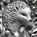 3D Hedgehog Laser Engraving File: Illusion Art PNG (digital Download ...