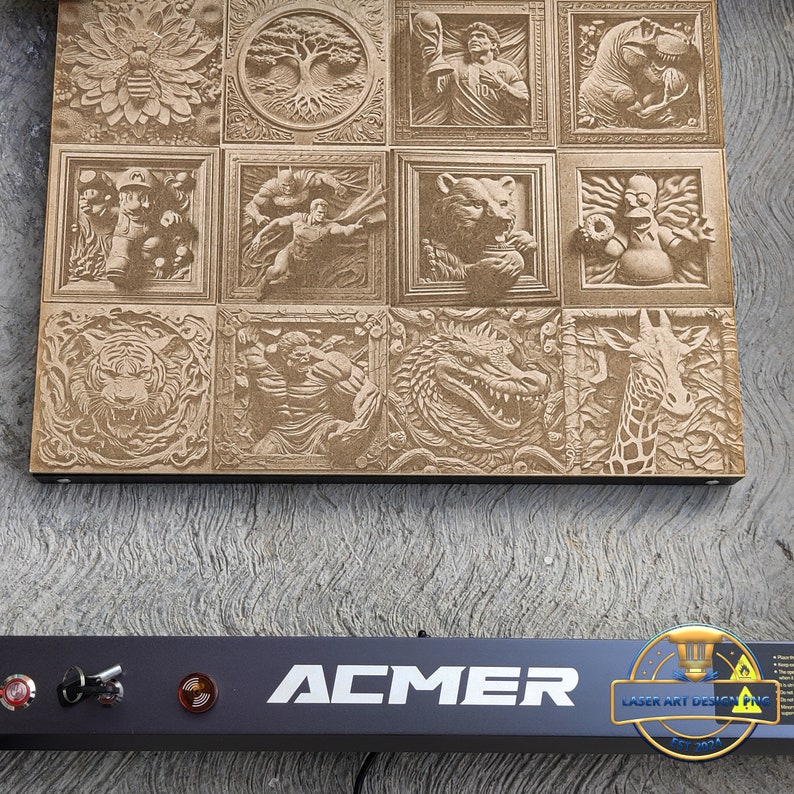 Laser Burn PNG 3D Illusion Engrave Laser Ready Lightburn File Digital ...