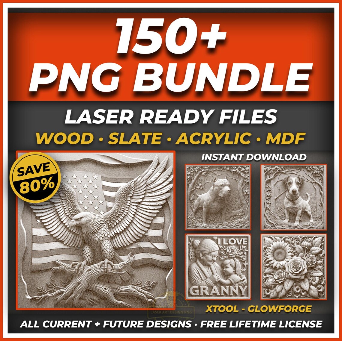 150+ Laser Engraving PNG Bundle | 3D Illusions Digital Pack - Etsy