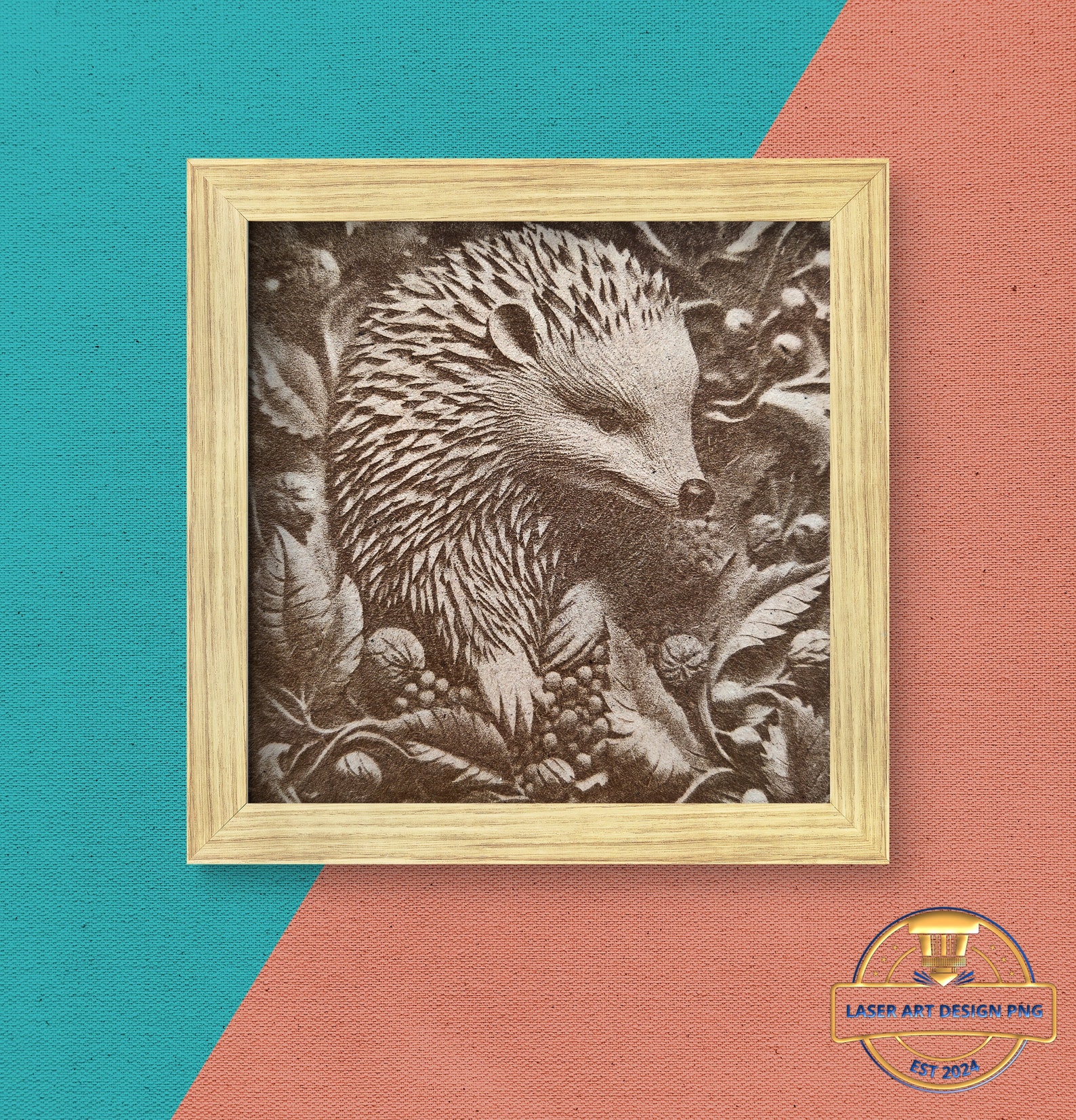 3D Hedgehog Laser Engraving File: Illusion Art PNG (digital Download ...