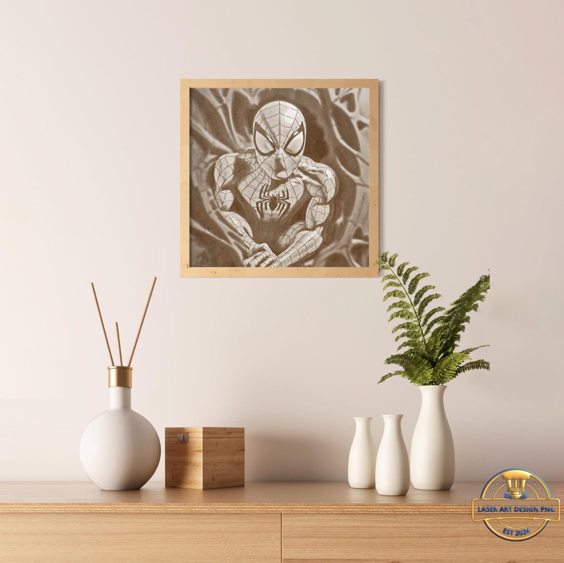 3D Web Guardian PNG | Laser Engraving File | High-resolution Digital ...