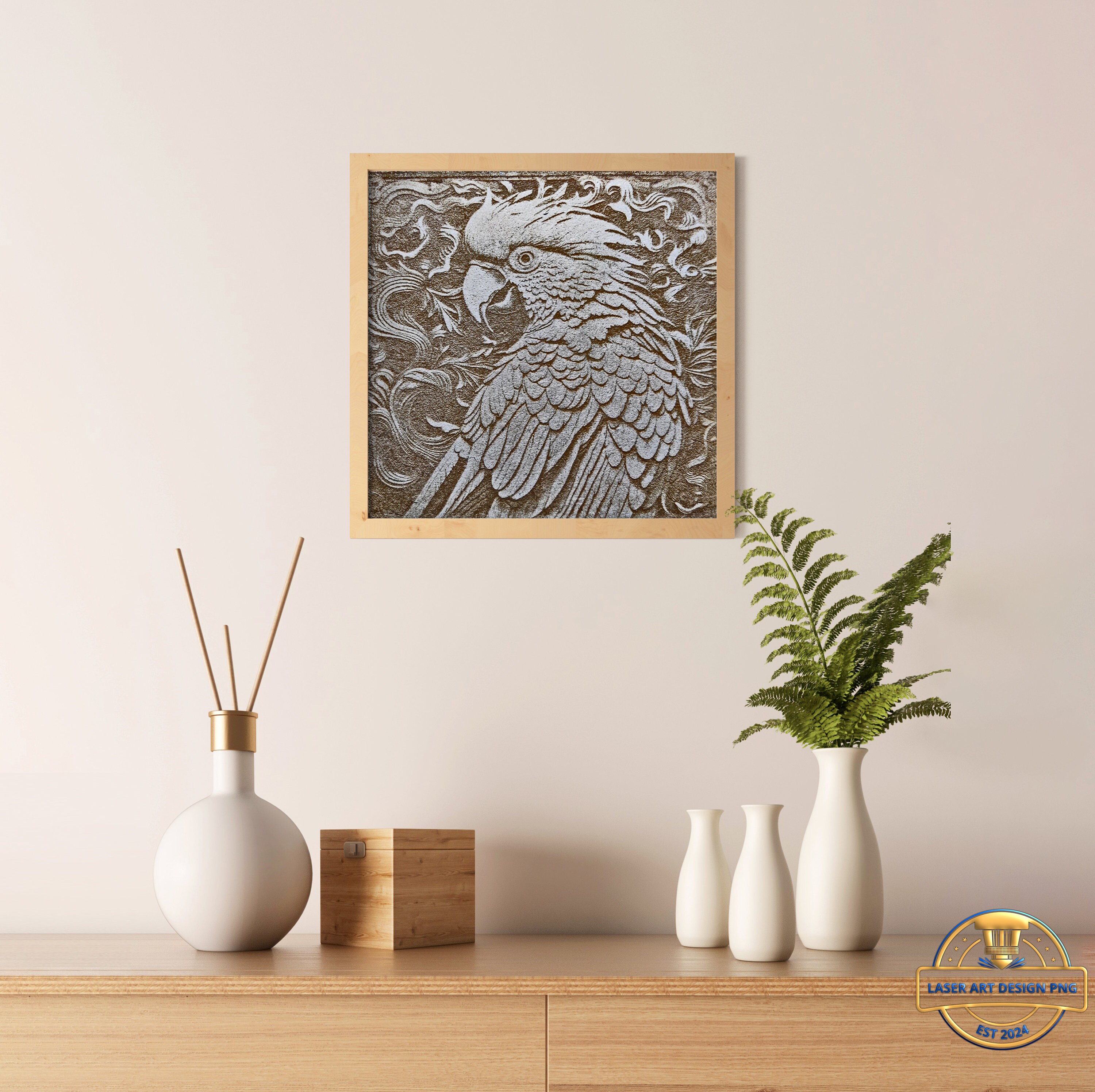 Laser Burn PNG 3D Illusion Engrave Laser Ready Lightburn File Digital ...