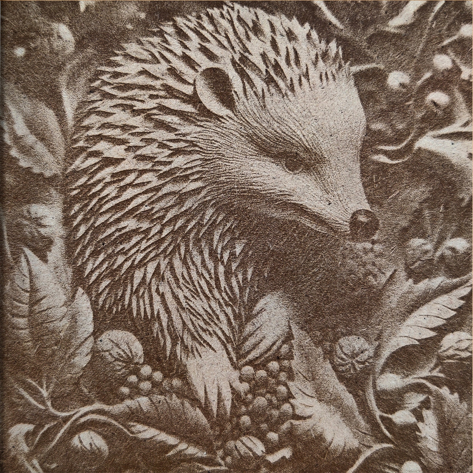 3D Hedgehog Laser Engraving File: Illusion Art PNG (digital Download ...